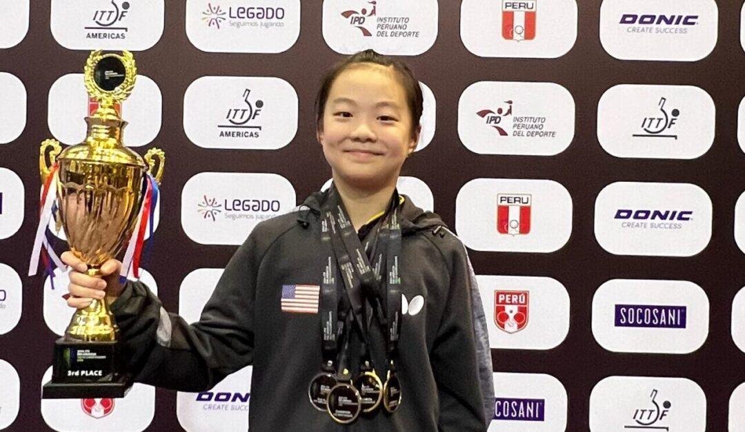 Irene Yeoh Dominates At Pan Am U15 & U13 TT Championships